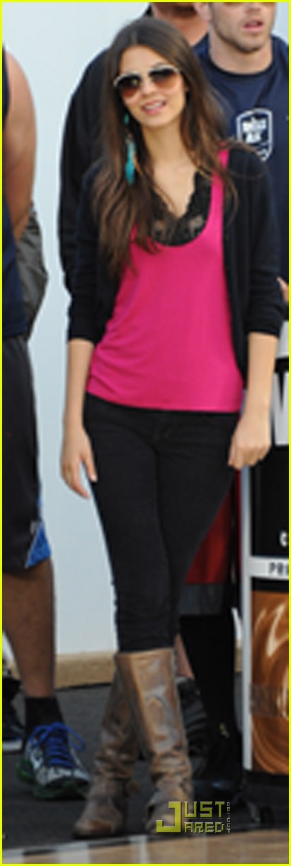Victoria Justice: Basketball Tournament with Ryan Rottman! | Photo ...