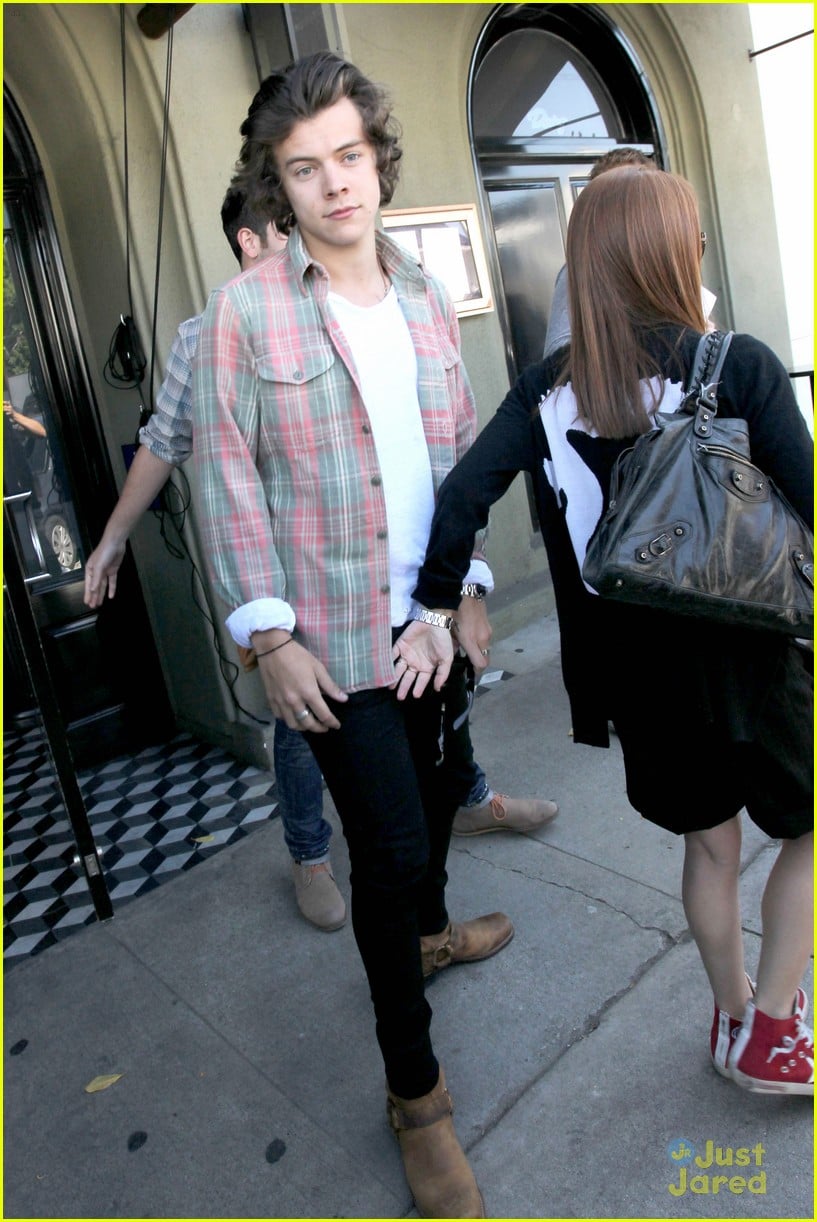 Harry Styles Braves Sea of Paparazzi for Lunch in West Hollywood ...