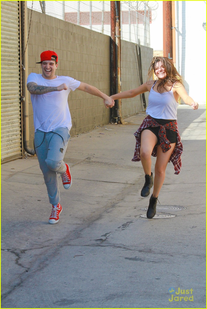 Bethany Mota & Mark Ballas Try Out Extreme Hula Hooping - See The Fun ...