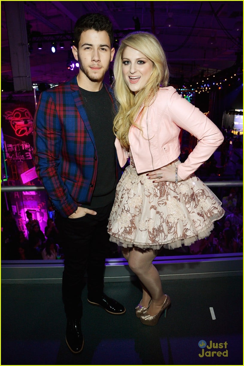Nick Jonas & Meghan Trainor Get Ready For Nickelodeon HALO Awards 2014 ...