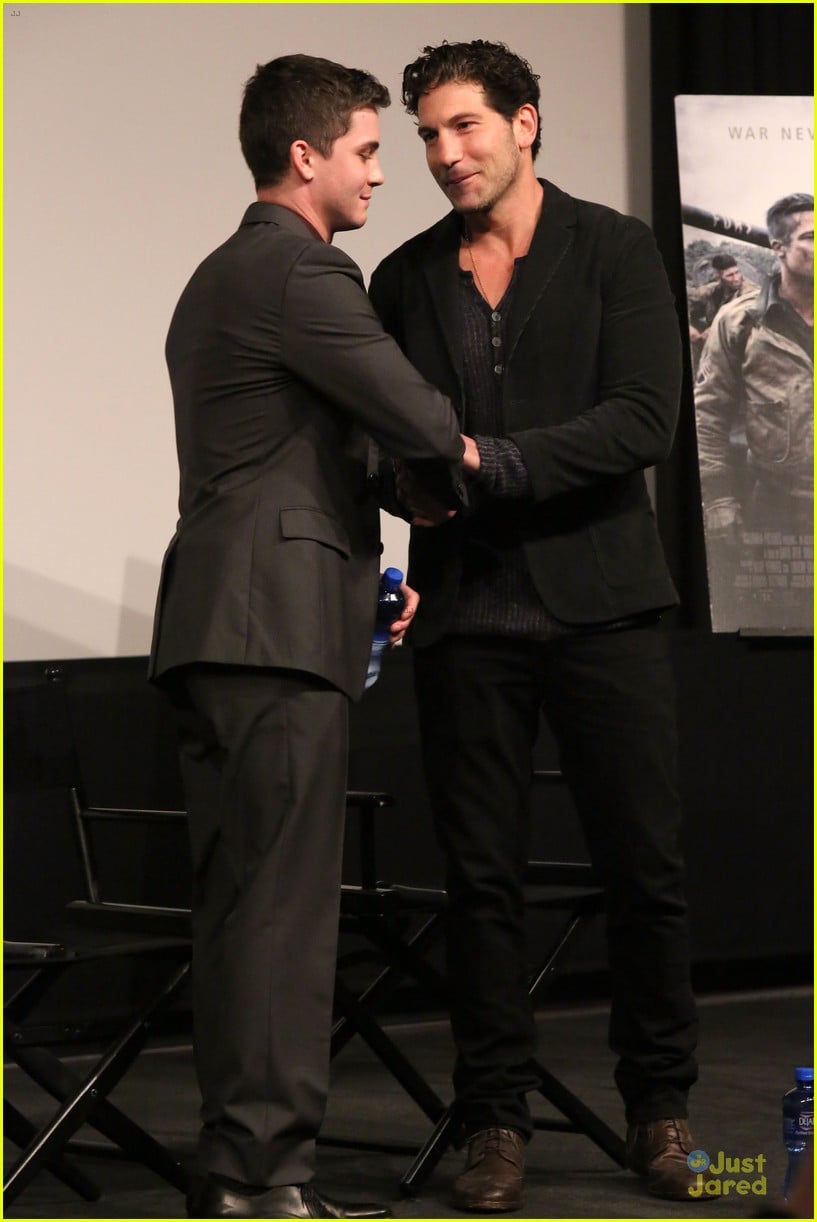 Logan Lerman Had His Ear Licked by Jon Bernthal! | Photo 750362 - Photo ...