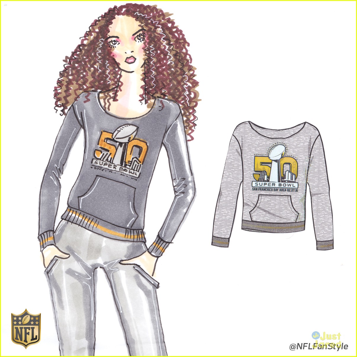Madison Pettis Unveils Designs For Super Bowl 50 For NFL Style | Photo ...
