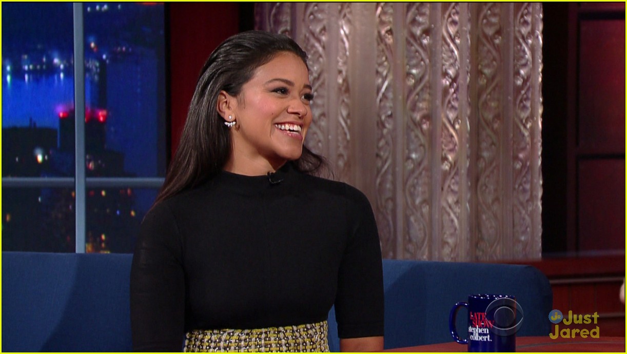 Gina Rodriguez Backs Her Father's Mantra 'I Can & I Will' On The Late ...