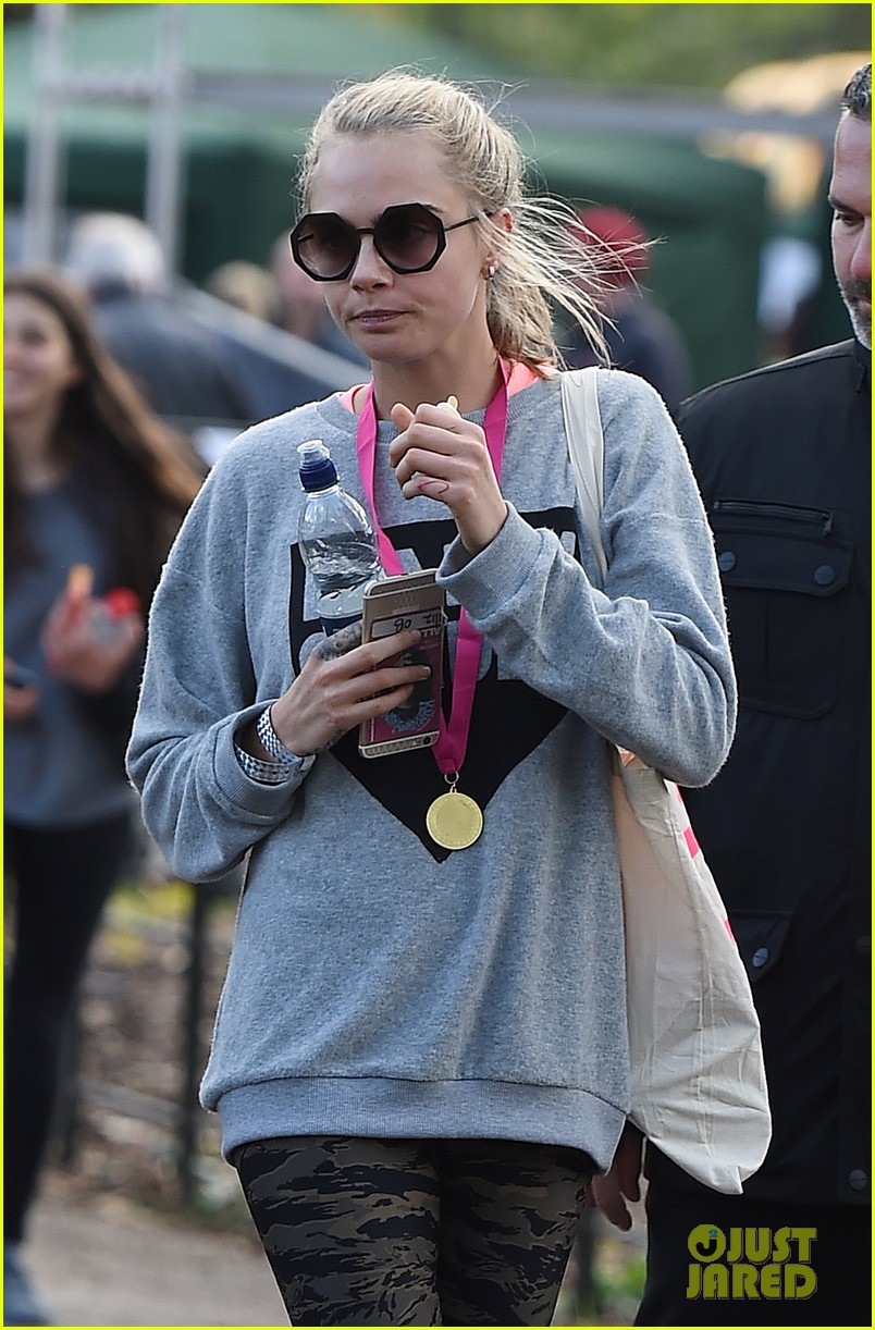 Cara Delevingne Joins Lady Garden Fun Run In Support Of Gynaecological ...