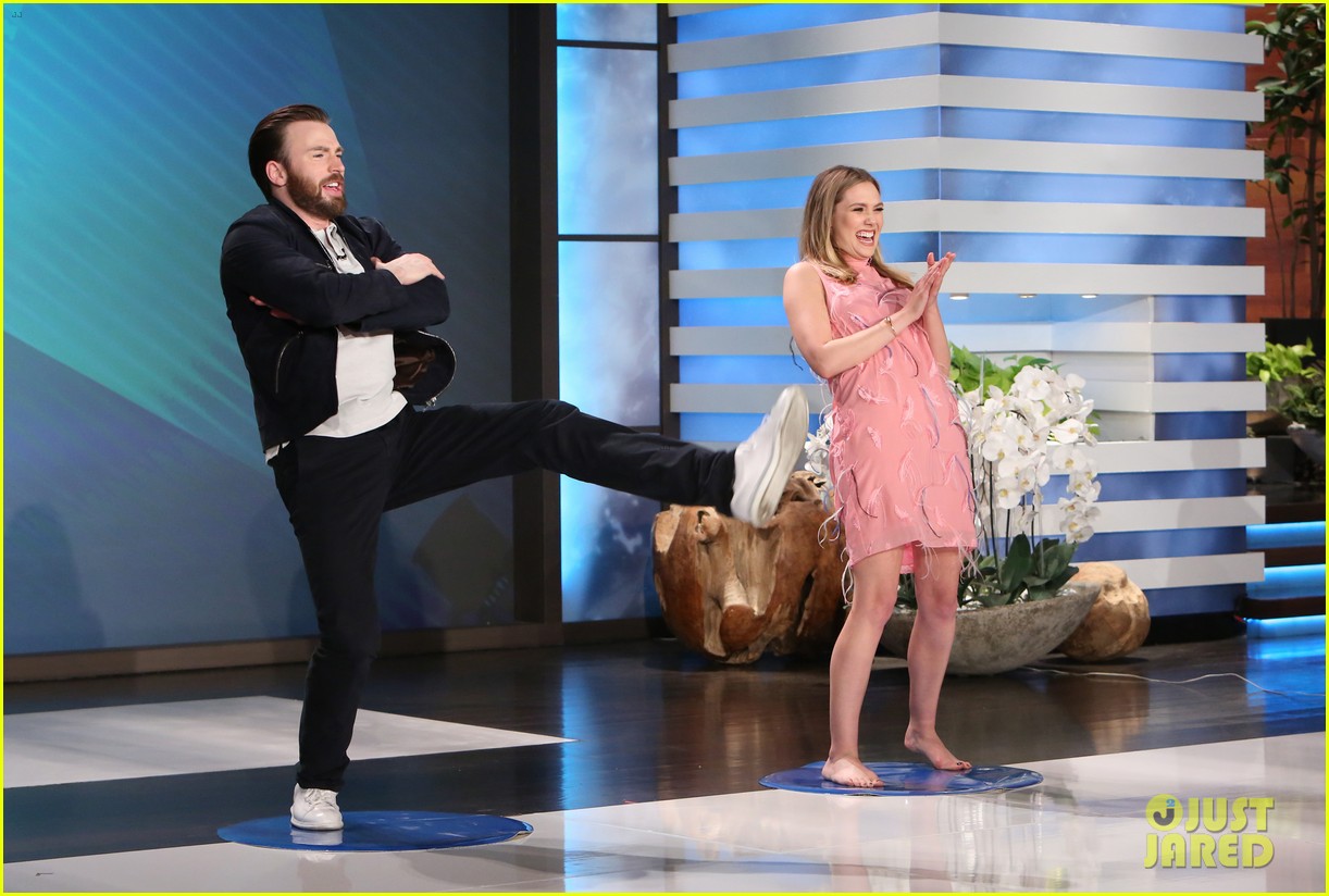Watch Chris Evans Scare Elizabeth Olsen on 'The Ellen Show'! | Photo ...