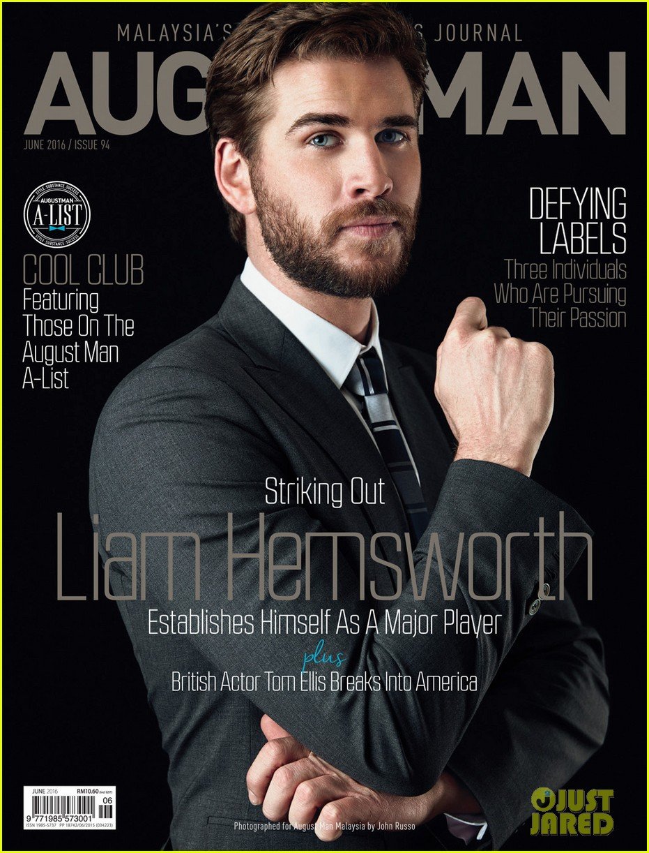 Liam Hemsworth Lands June 2016 Cover of 'August Man' Magazine ...
