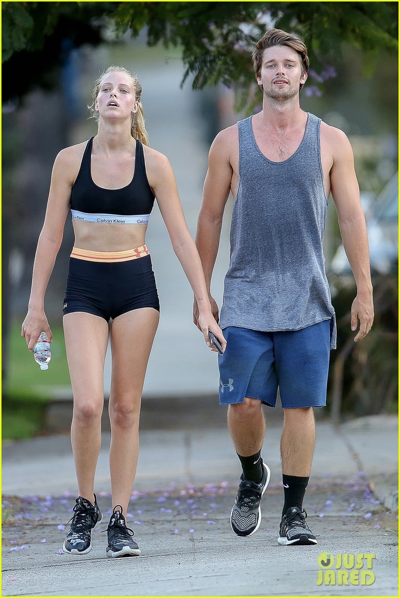 Patrick Schwarzenegger Works Up a Sweat While Boxing With Abby Champion ...