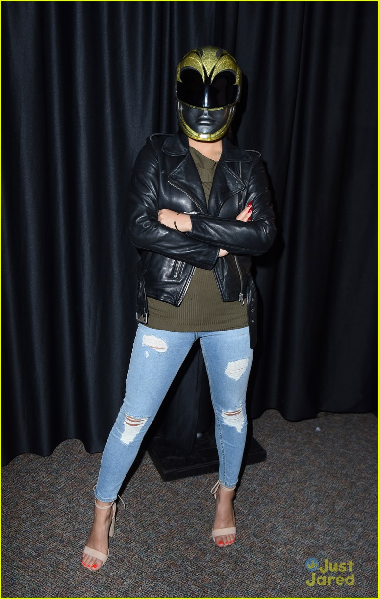 Becky G Casually Shows Up to an Event Wearing Her Power Rangers Helmet ...