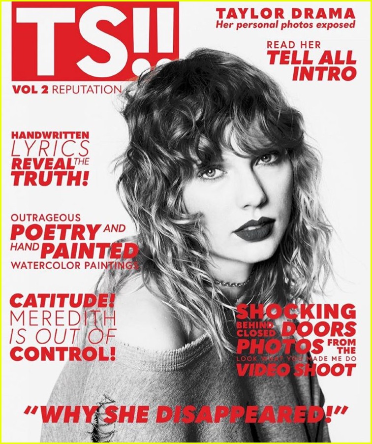 Taylor Swift's 'Reputation' Magazine Back Covers Feature Some ...