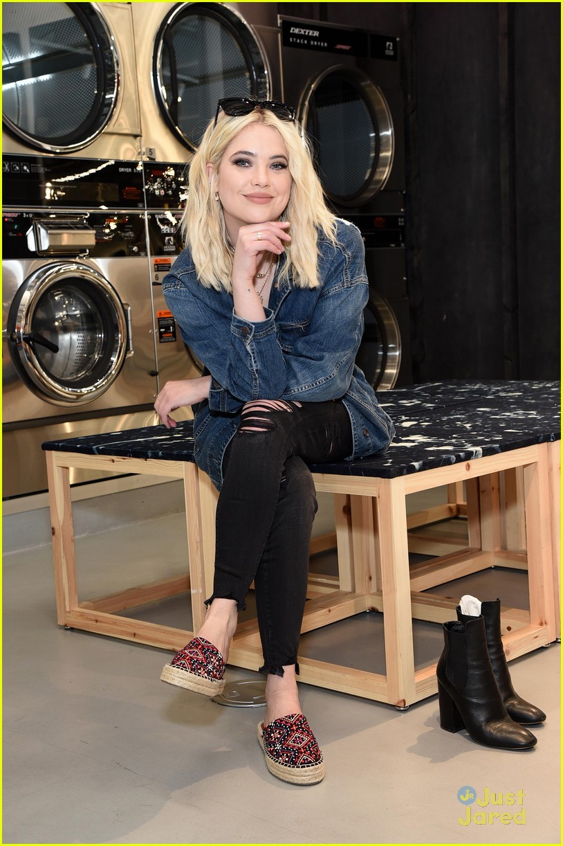 Ashley Benson Shops For New Jeans at American Eagle Studio in NYC ...
