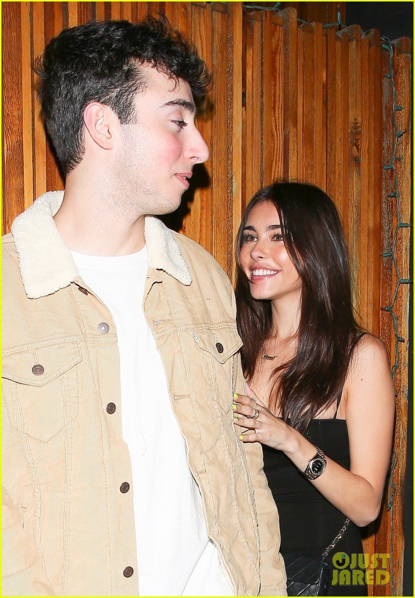 Madison Beer Hides Behind Boyfriend Zack Bia During Date Night | Photo ...