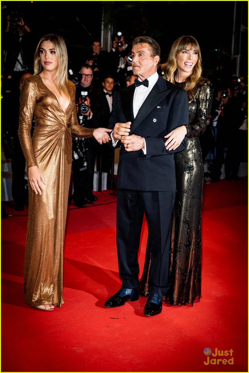 Sistine Stallone Wears Silver & Gold Dresses To Cannes Film Festival ...