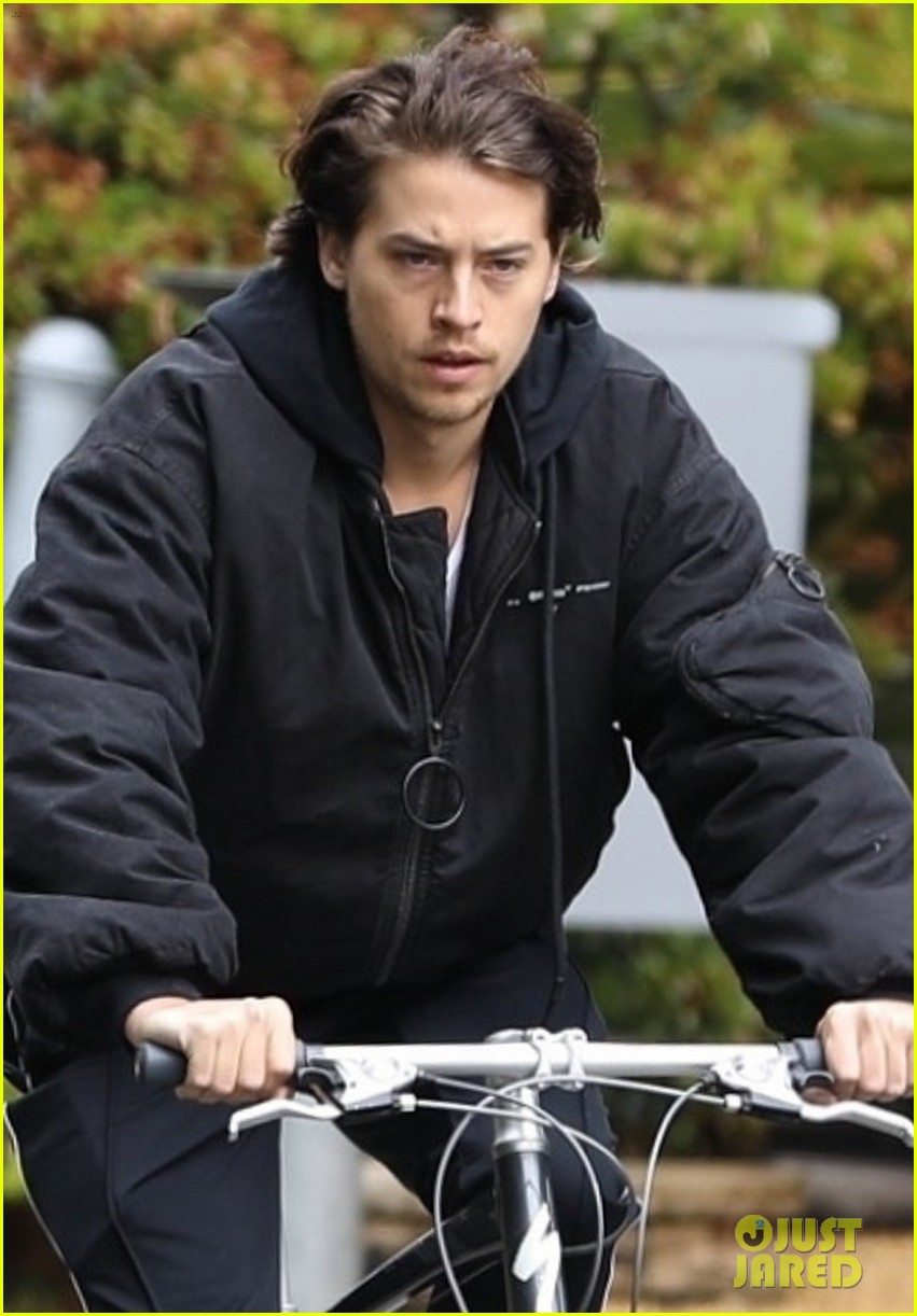 Cole Sprouse Rides His Bike Around His Neighborhood | Photo 1292427 ...