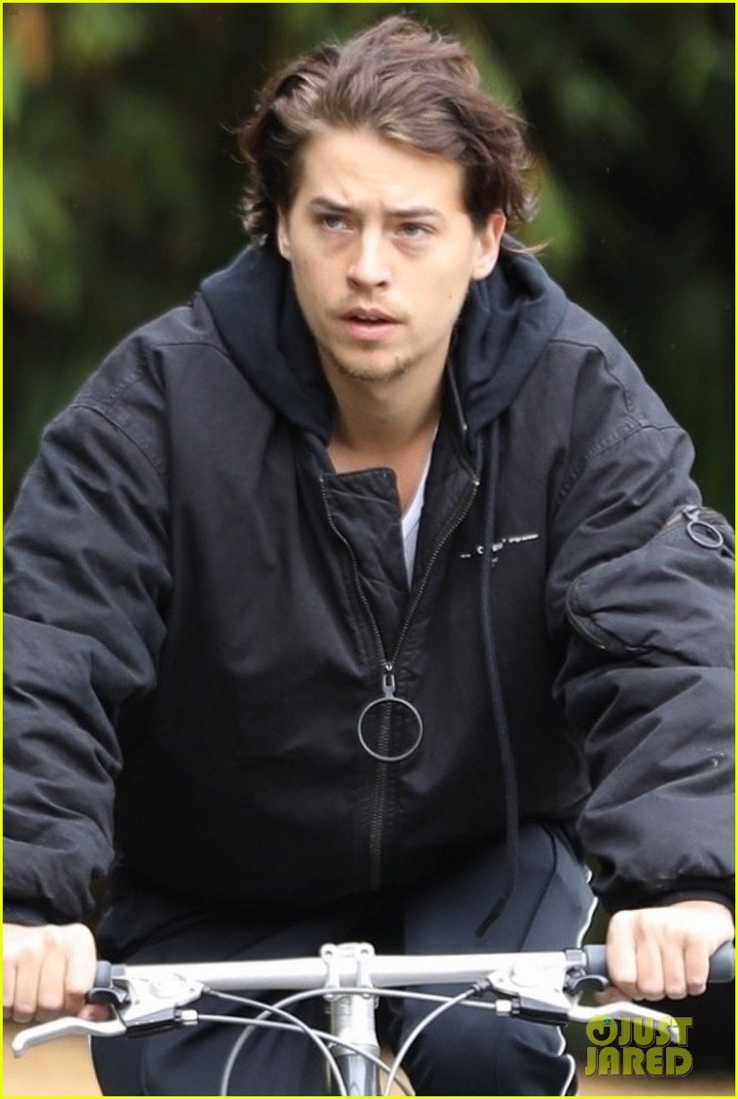 Cole Sprouse Rides His Bike Around His Neighborhood | Photo 1292429 ...