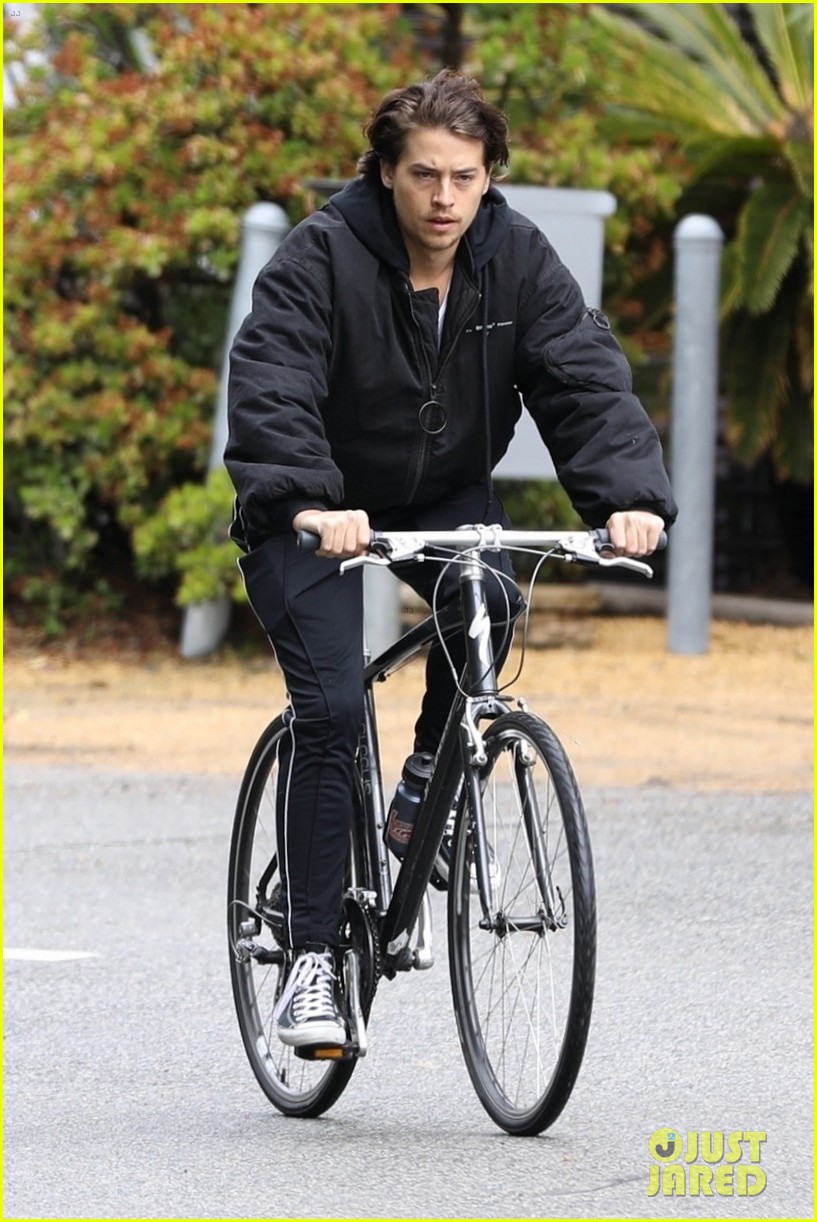 Cole Sprouse Rides His Bike Around His Neighborhood | Photo 1292430 ...