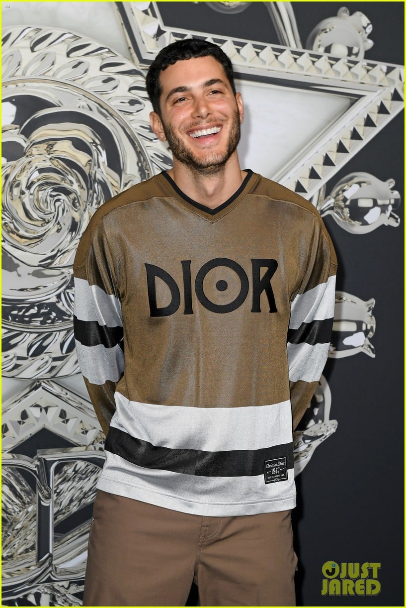 Thomas Doherty Sports a Different Look at Dior Homme Fashion Show ...