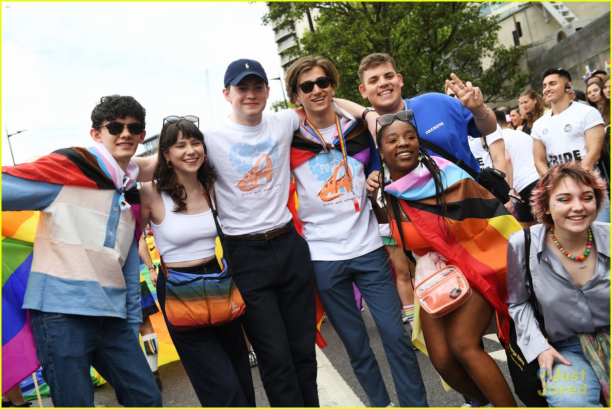 The Cast of 'Heartstopper' Walk In London Pride Parade - See All the ...