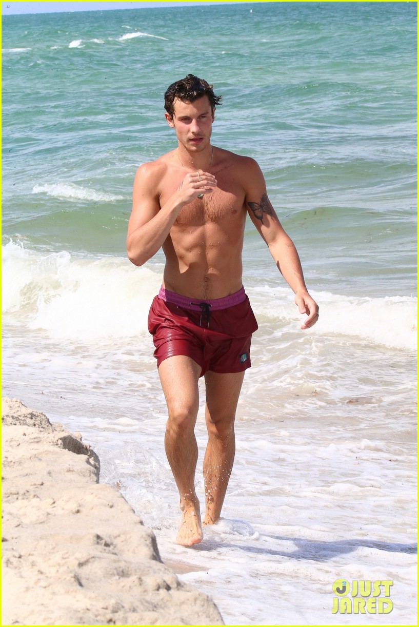 Shawn Mendes Spotted Shirtless at the Beach Ahead of 24th Birthday ...