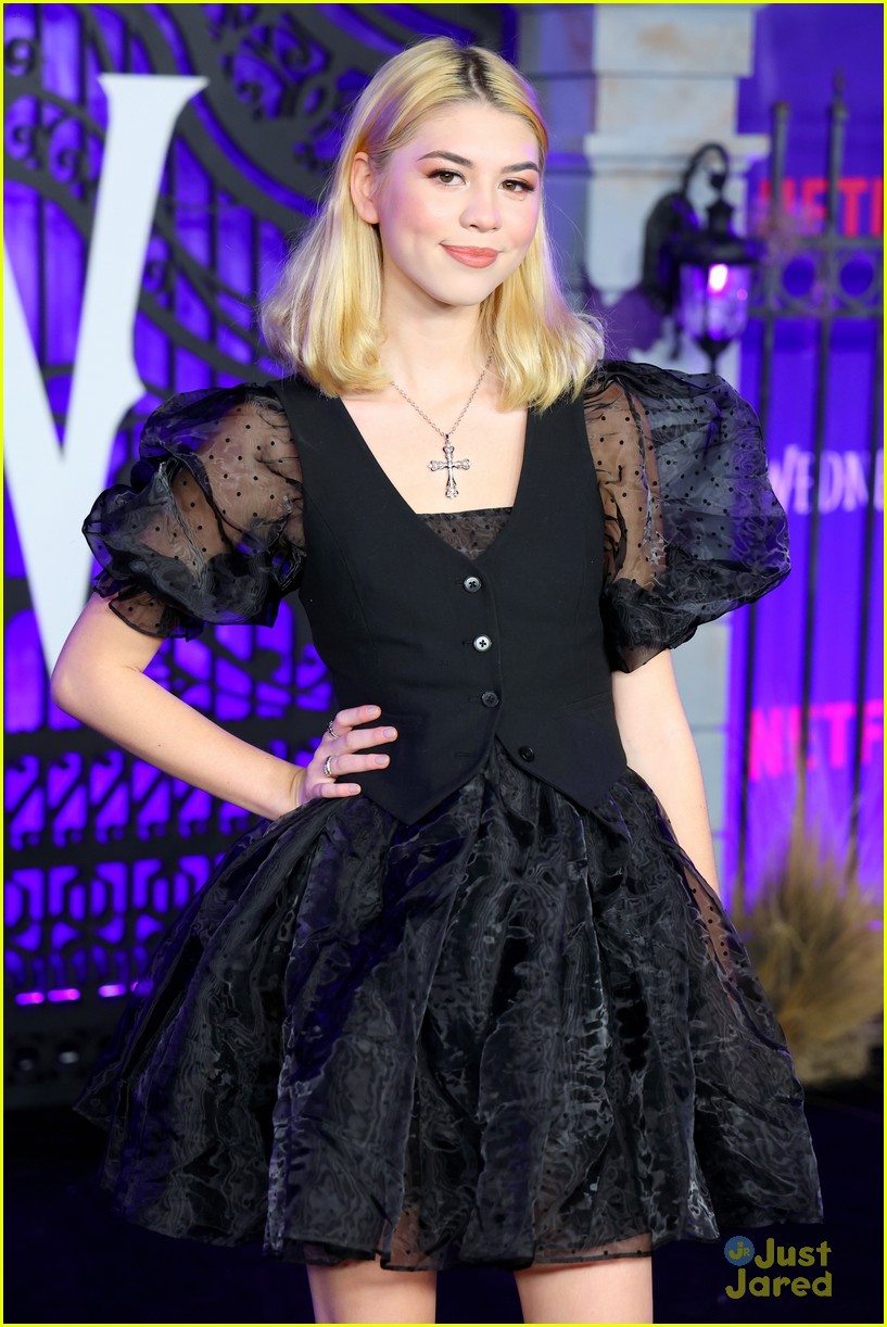 Maddie Ziegler & Ariana Greenblatt Support Jenna Ortega at 'Wednesday ...
