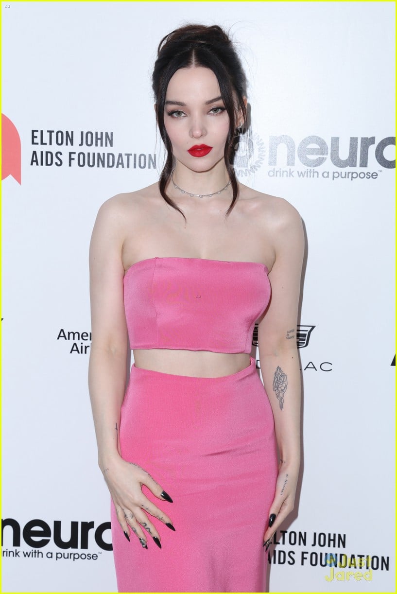 Dove Cameron is Pretty in Pink at Elton John AIDS Foundation's 2023 ...