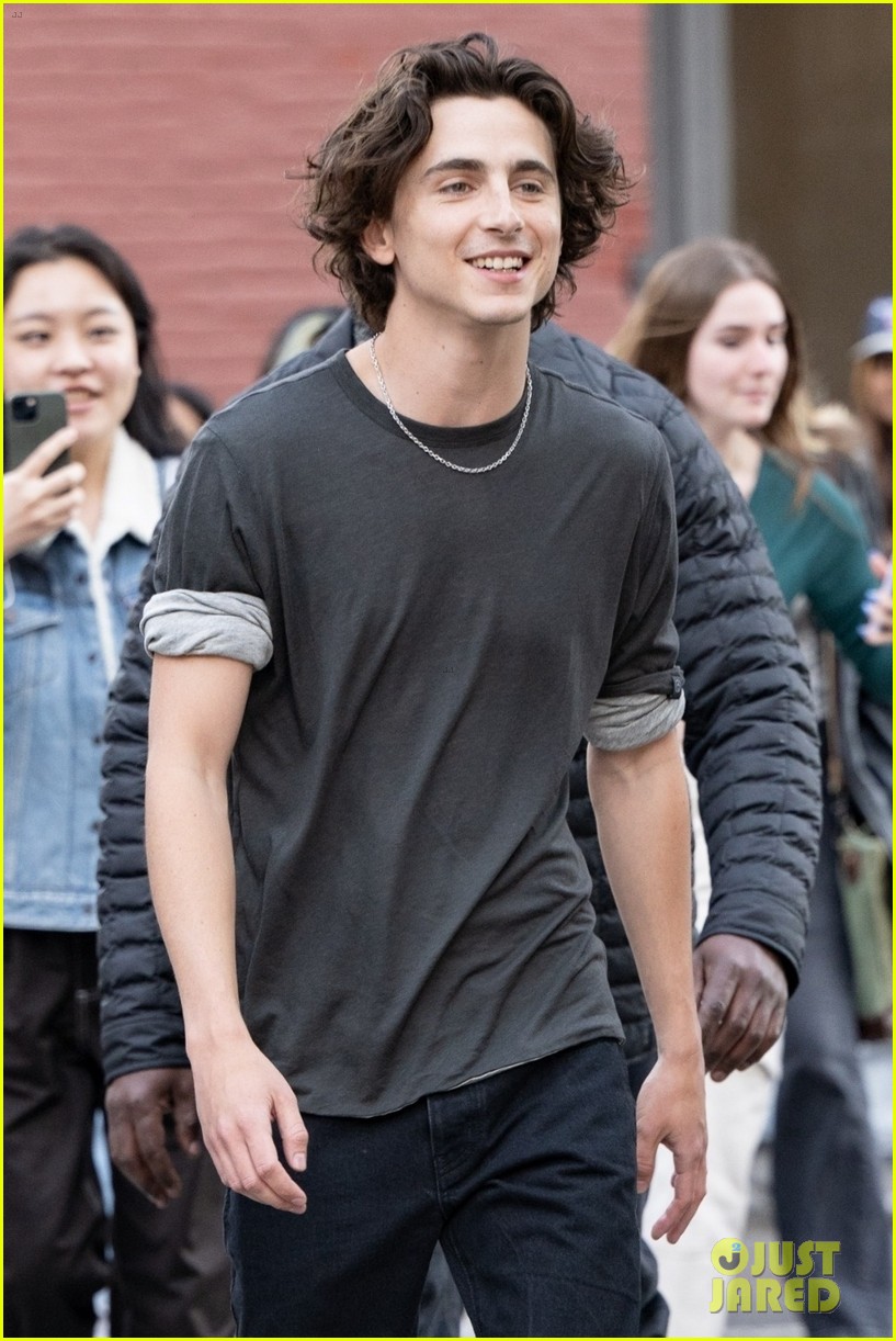 Timothee Chalamet Can Barely Contain His Smile While Getting Back to ...