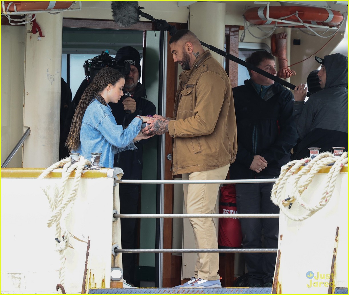 Chloe Coleman & Dave Bautista Film Final Scenes for 'My Spy 2' in ...