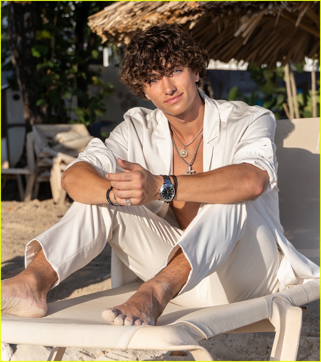 Gavin Casalegno Shows Off Abs On Pre-Summer Vacation in Jamaica (Photos ...
