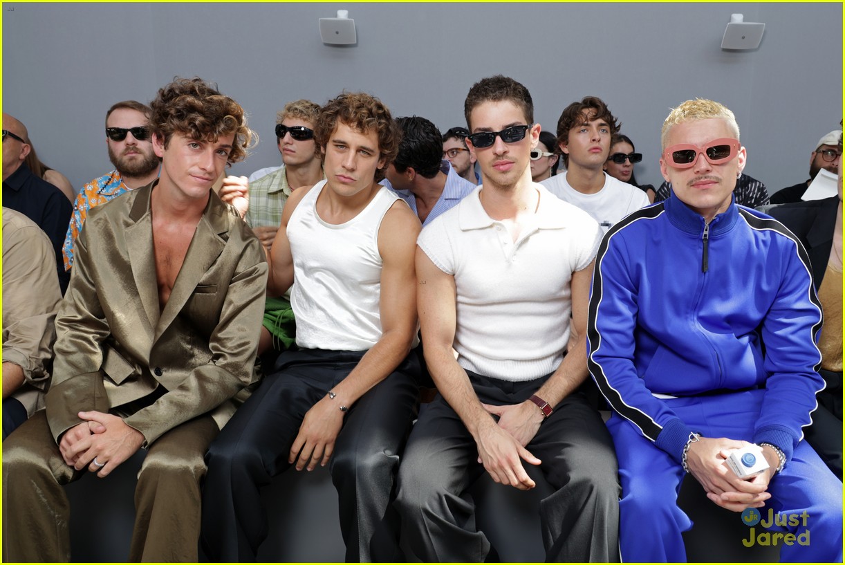Omar Rudberg, Kit Connor & Corey Mylchreest Sit Front Row at Loewe ...
