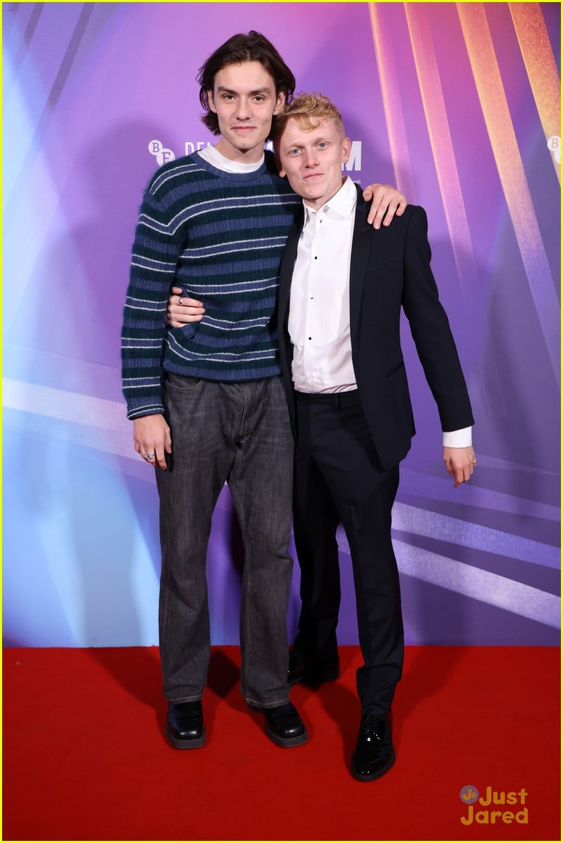 Kit Connor & Louis Partridge Support George Jaques at 'Black Dog ...