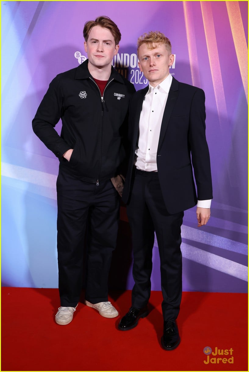 Kit Connor & Louis Partridge Support George Jaques at 'Black Dog ...