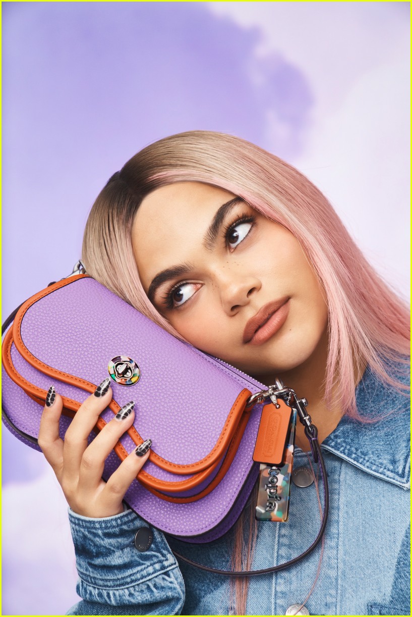 Ariana Greenblatt Debuts Colorful New Hair, Stars in Dreamy Coachtopia ...