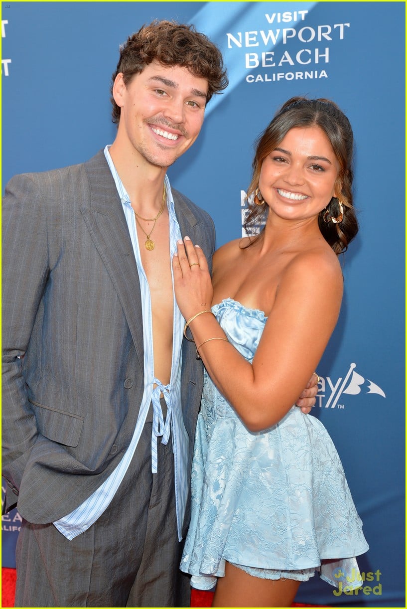 Noah Beck & Siena Agundong Screen New Movie 'Sidelined: The QB & Me' at ...