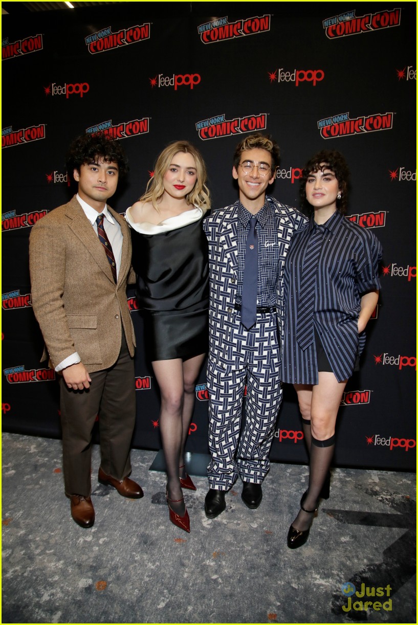 Peyton List & 'School Spirits' Cast Attend New York Comic Con, Unveil ...