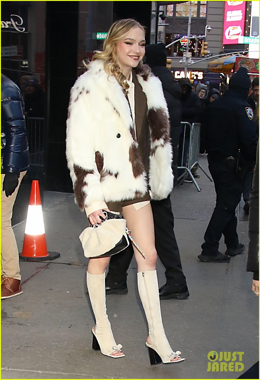 Jayden Bartels Dons Fur Coat While Stepping Out to Promote 'Goosebumps ...