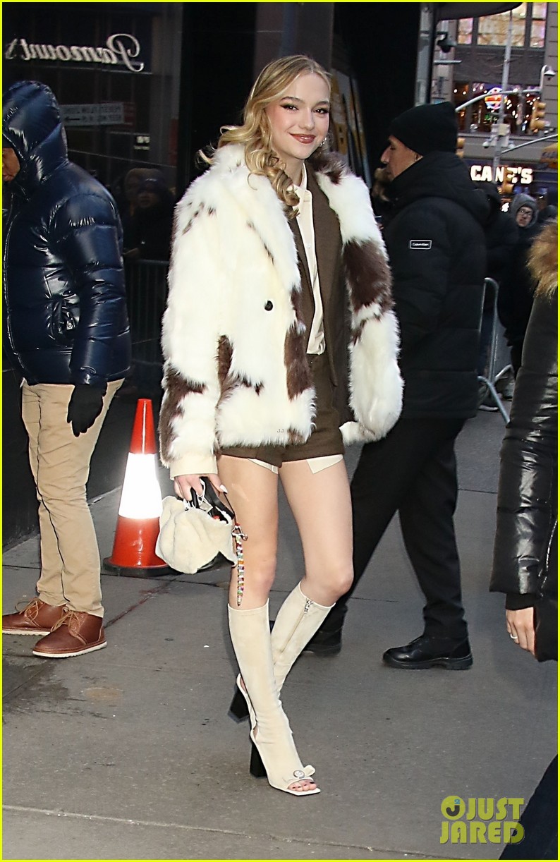 Jayden Bartels Dons Fur Coat While Stepping Out to Promote 'Goosebumps ...