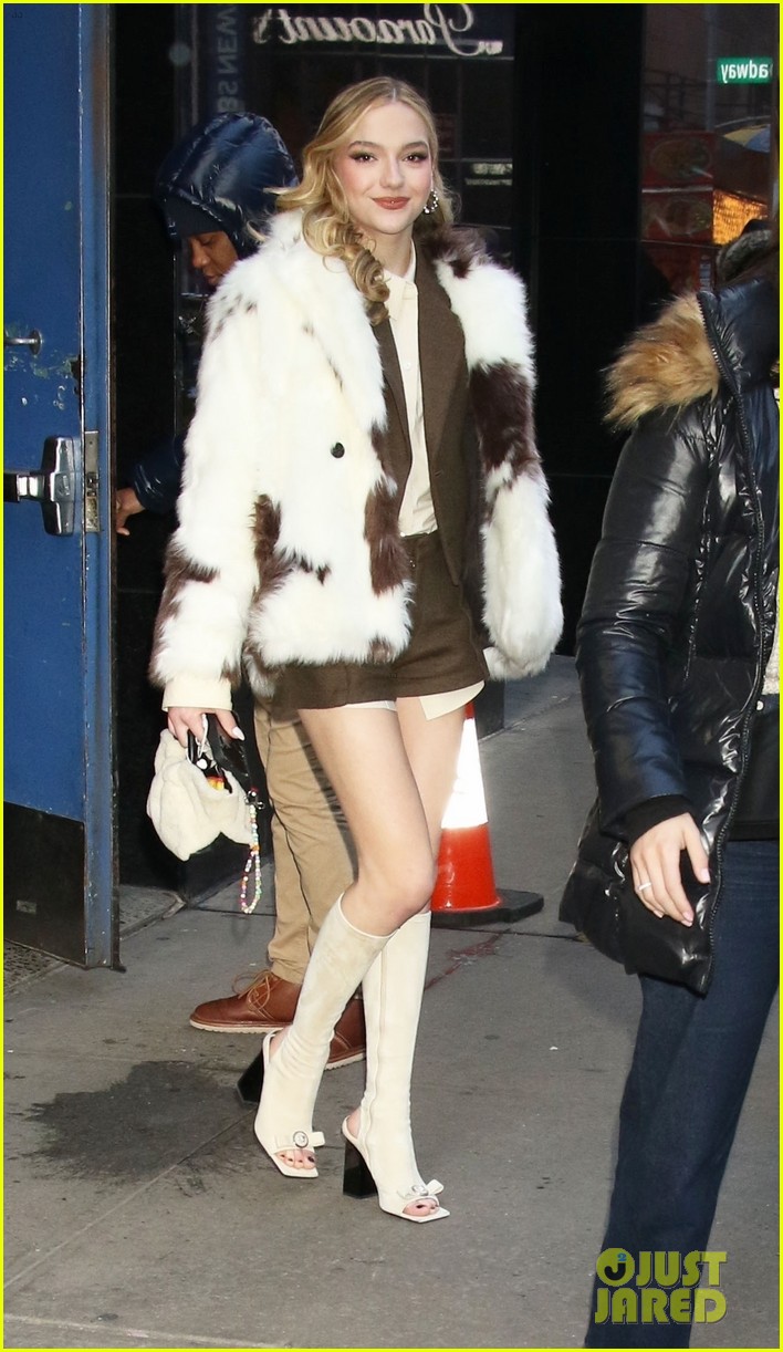 Jayden Bartels Dons Fur Coat While Stepping Out to Promote 'Goosebumps ...