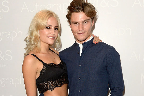 Pixie Lott Supports Boyfriend Oliver Cheshire At Marks & Spencer ...