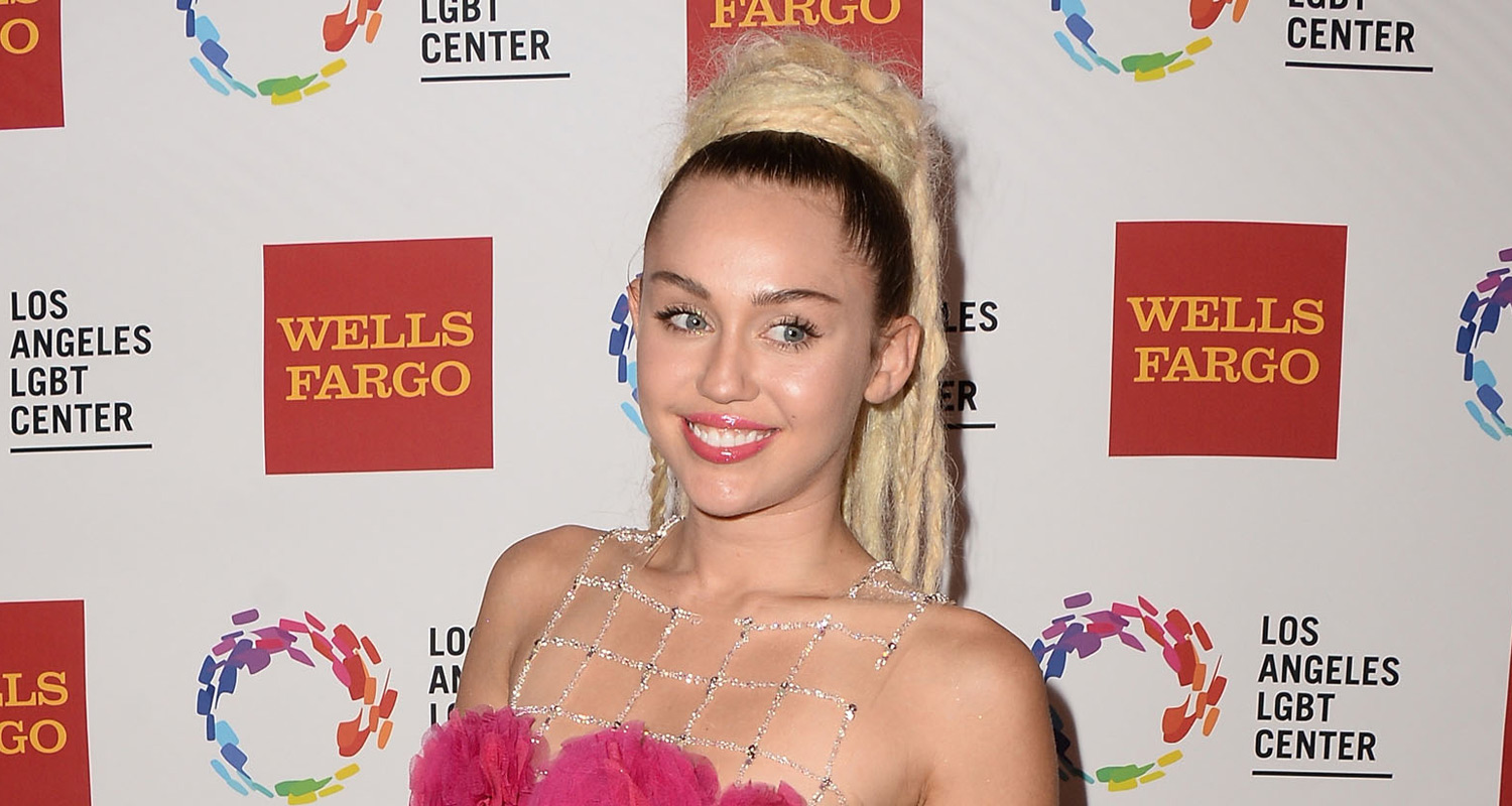Miley Cyrus Rocks Dreadlocks for LGBT Center Vanguard Awards 2015 ...