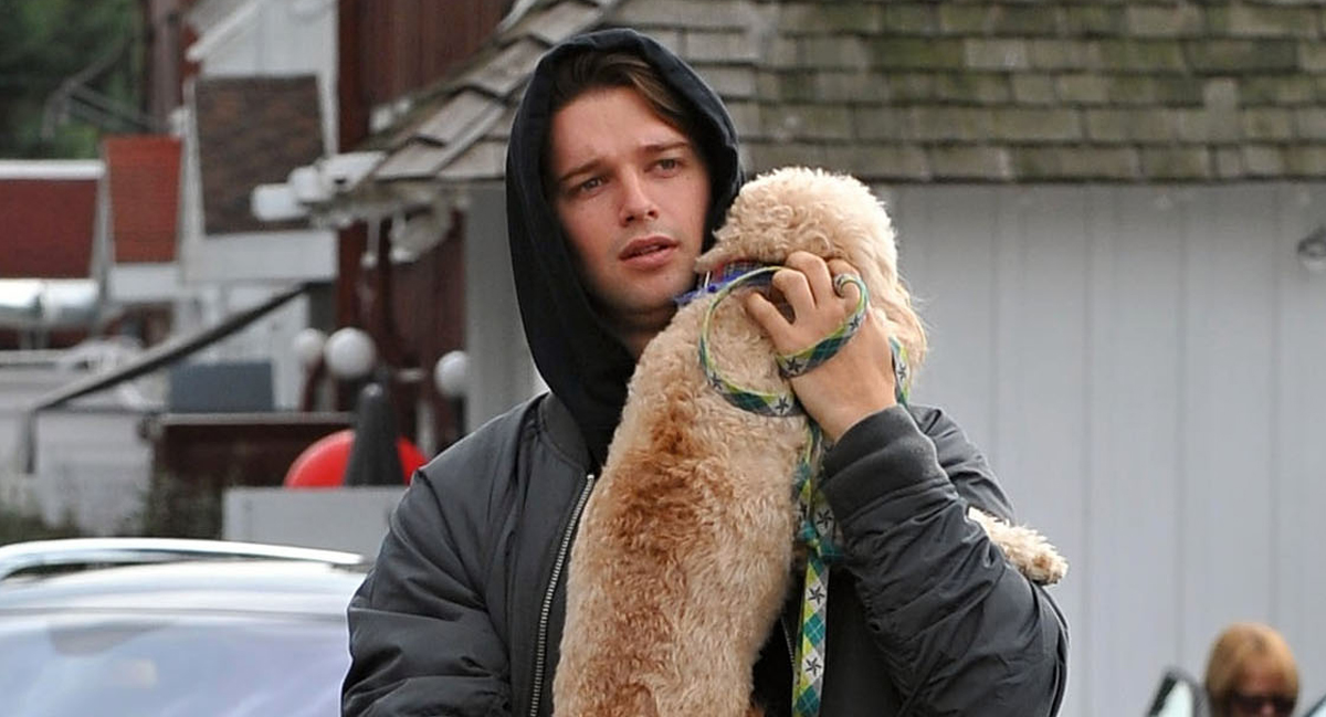 Patrick Schwarzenegger Carries His Cute Dog to Lunch | Patrick ...