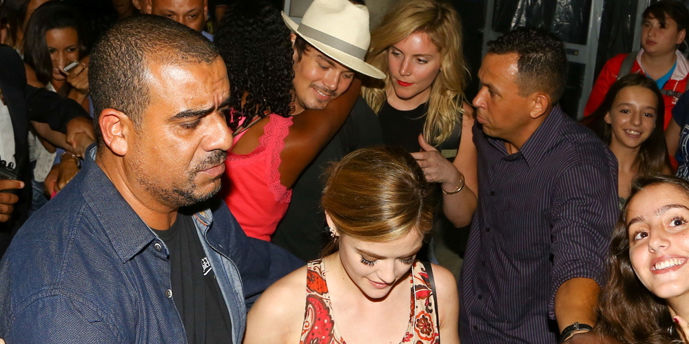 Lucy Hale & Tyler Blackburn Cause Commotion While Arriving In Rio ...