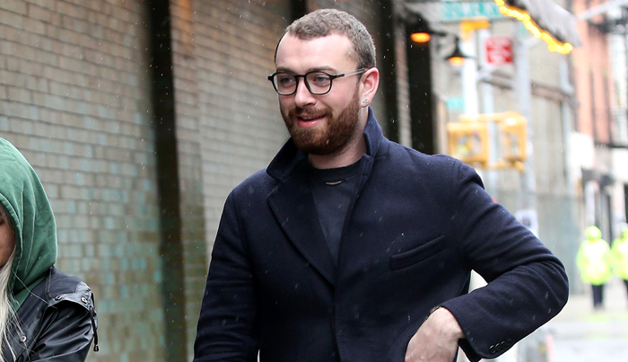 Sam Smith & Friends Step Out for Chilly Stroll in NYC | Sam Smith ...