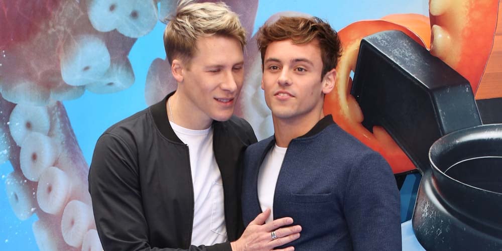 Tom Daley & Dustin Lance Black Swim Into ‘Finding Dory’ Premiere in ...