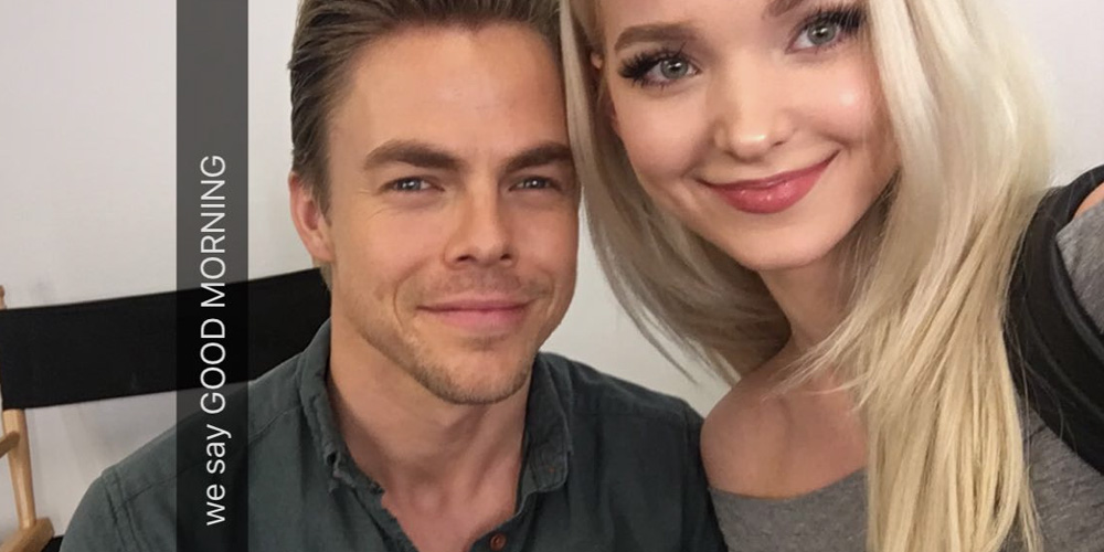Dove Cameron And Derek Hough Say Good Morning From ‘hairspray Live Set