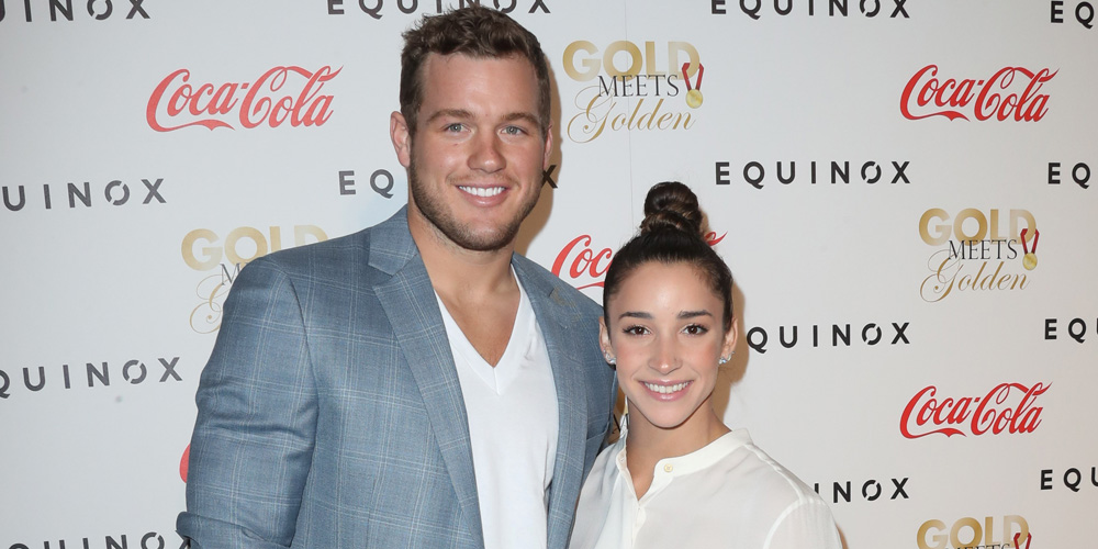 Aly Raisman & Football Boyfriend Colton Underwood Hit Gold Meets Golden ...