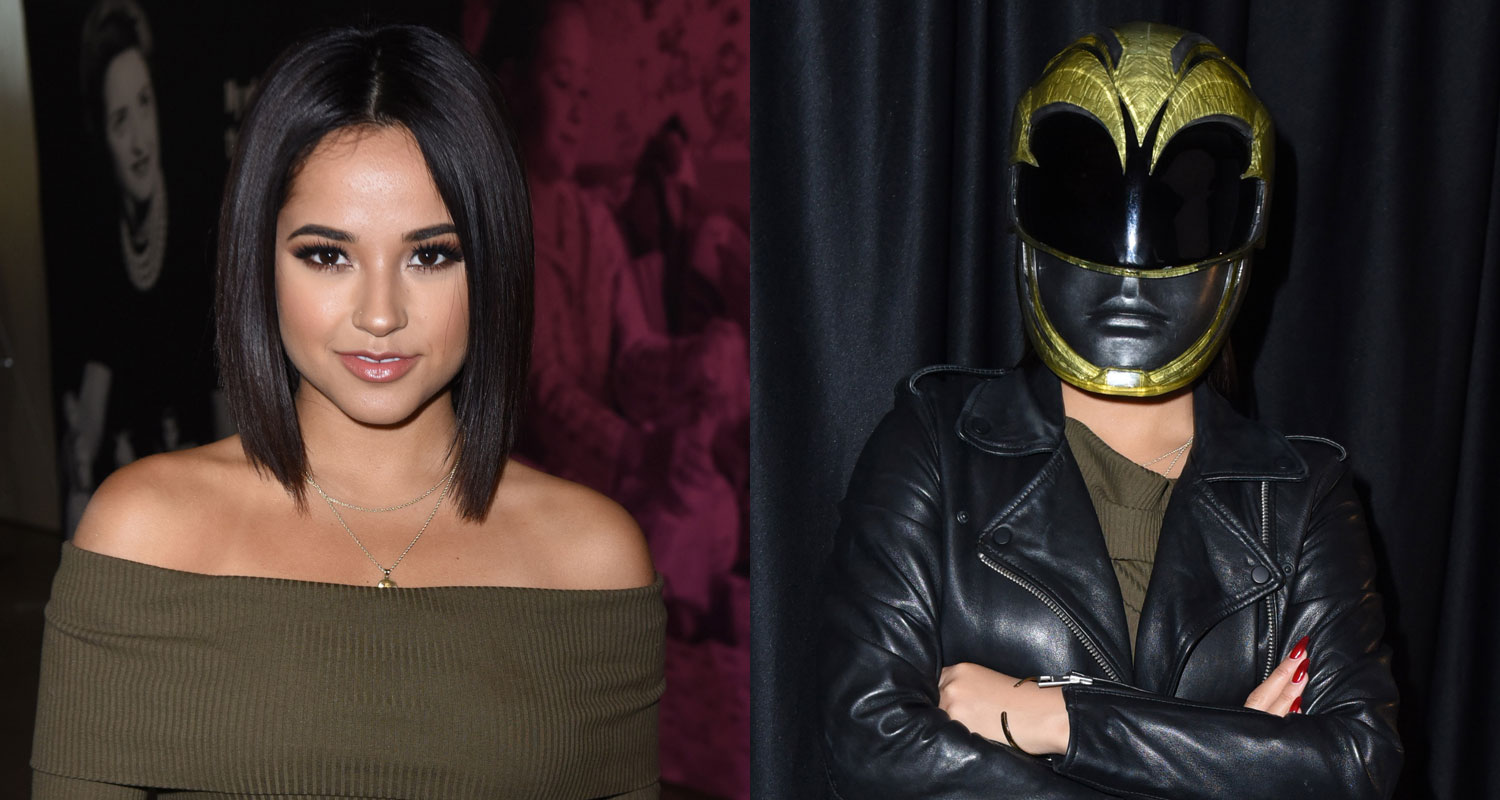 Becky G Casually Shows Up to an Event Wearing Her Power Rangers Helmet ...