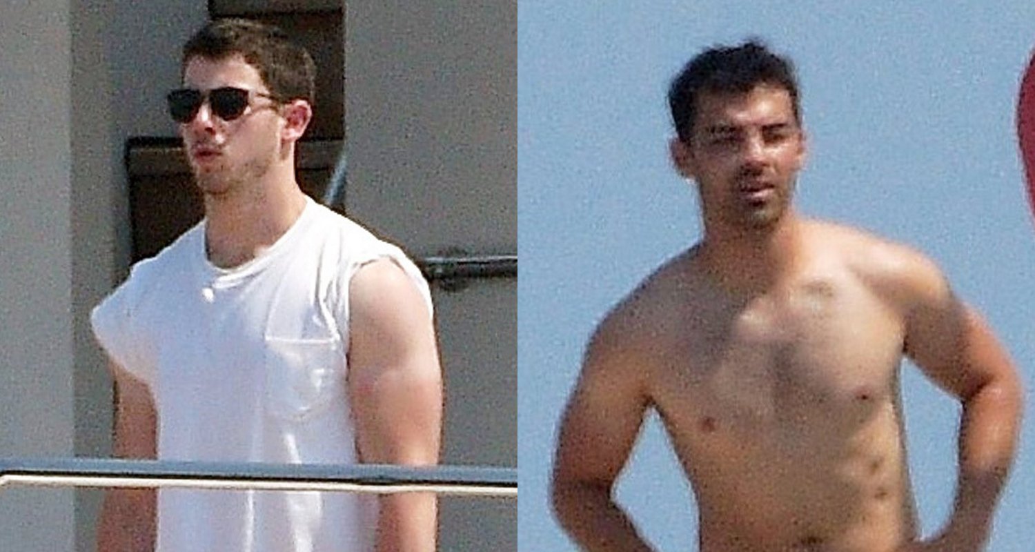 Nick & Joe Jonas Put Their Ripped Muscles on Full Beautiful Display ...