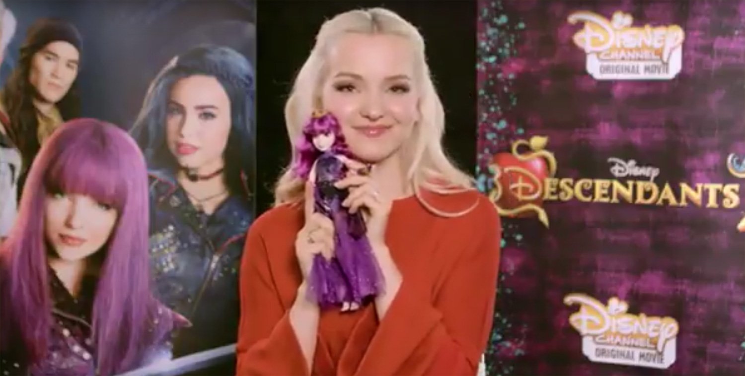 Dove Cameron Sees Her ‘Descendants 2′ Mal Cotillion Doll for the First ...