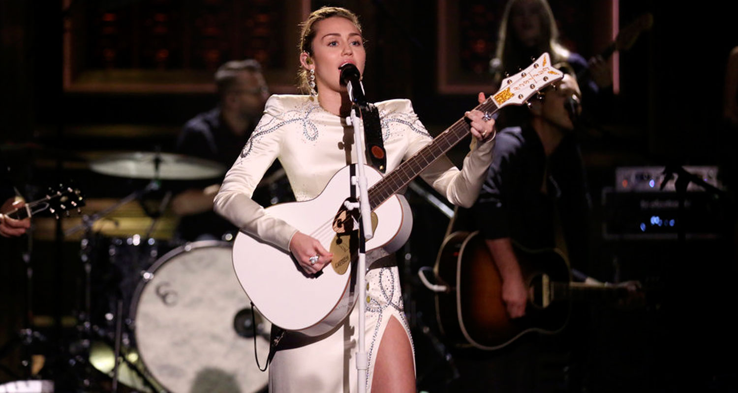 Miley Cyrus Performs ‘Week Without You’ on ‘The Tonight Show’ – Watch ...