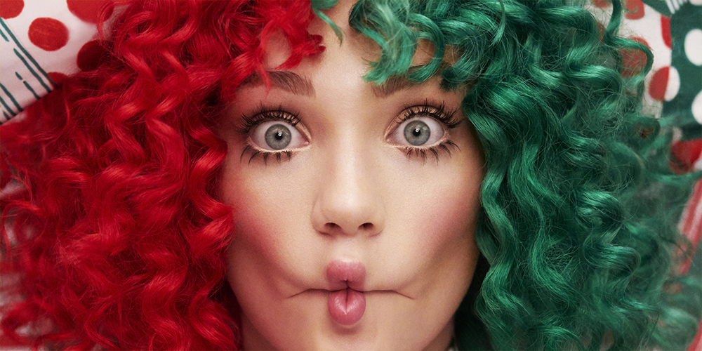 Maddie Ziegler Rocks Red & Green Hair For The Cover of Sia’s Christmas ...