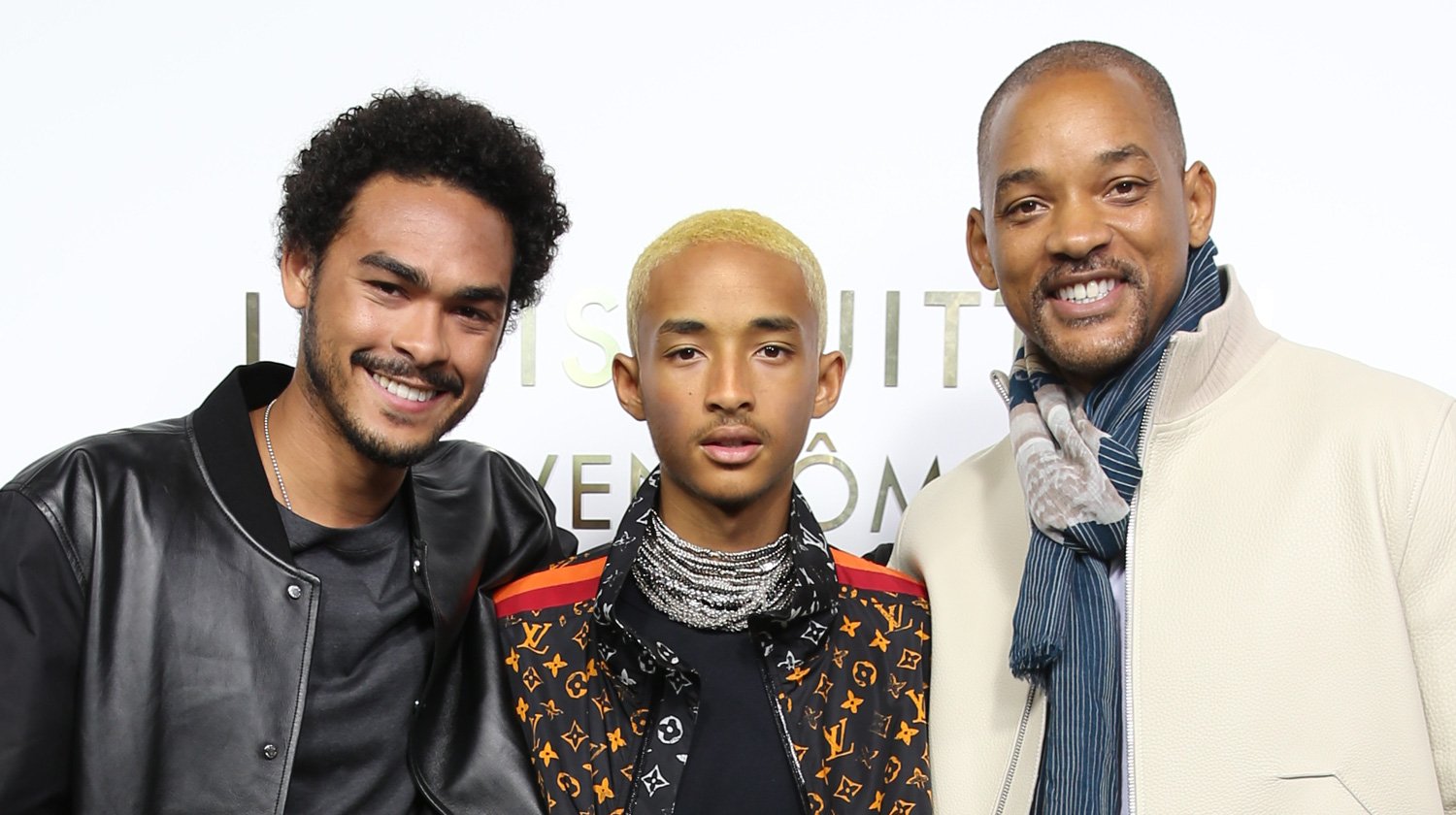Jaden Smith Joins His Dad & Brother at Paris Fashion Week Event ...